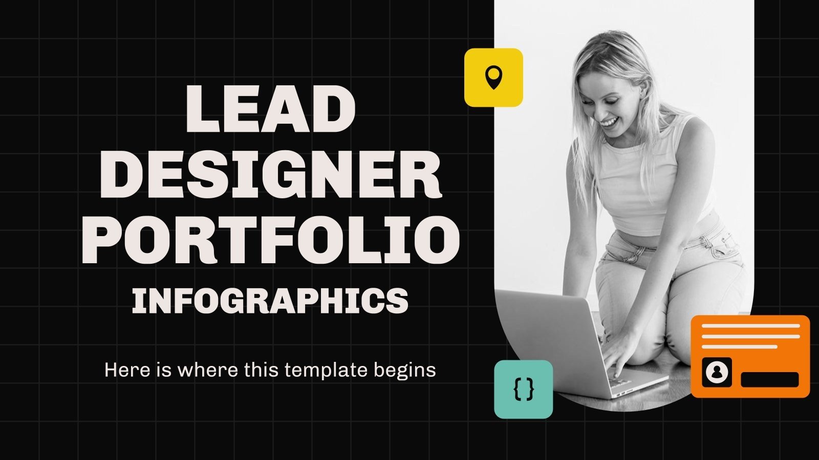 Lead Designer Portfolio Infographics | Google Slides & PPT