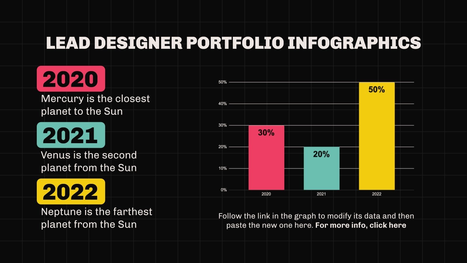 Lead Designer Portfolio Infographics | Google Slides & PPT