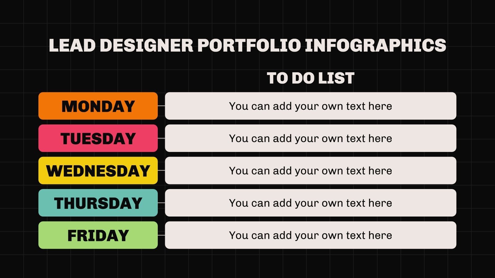 Lead Designer Portfolio Infographics | Google Slides & PPT