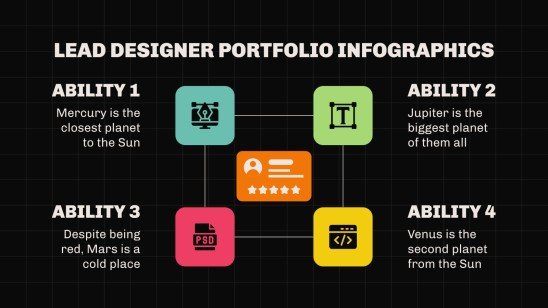 Lead Designer Portfolio Infographics | Google Slides & PPT