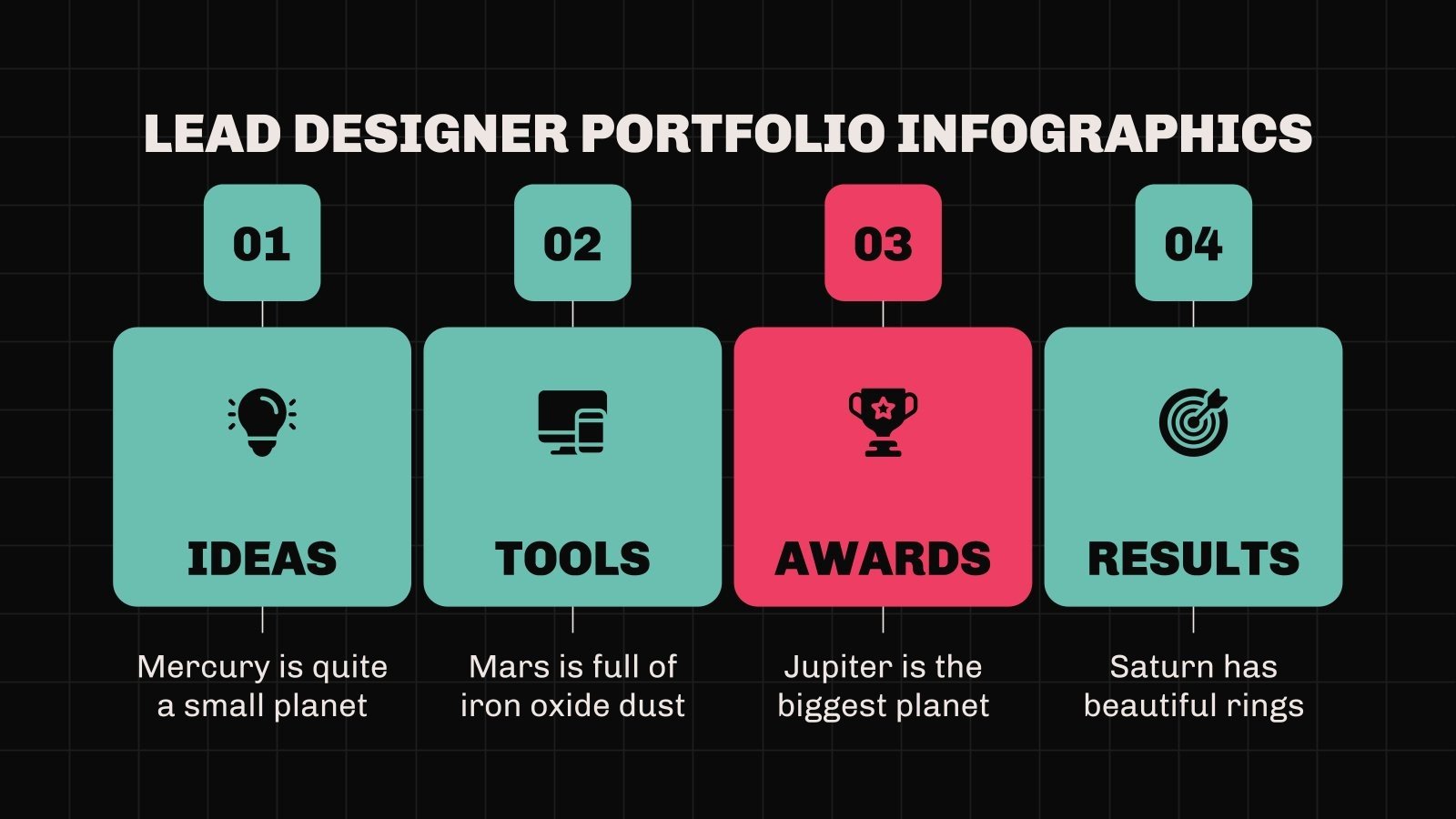 Lead Designer Portfolio Infographics | Google Slides & PPT