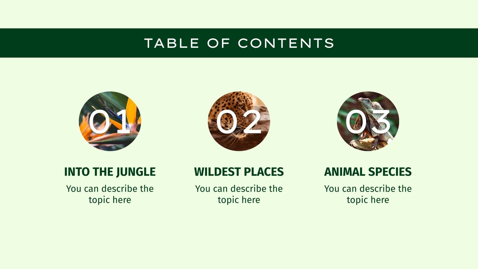 Into the Jungle Google Slides & PowerPoint template