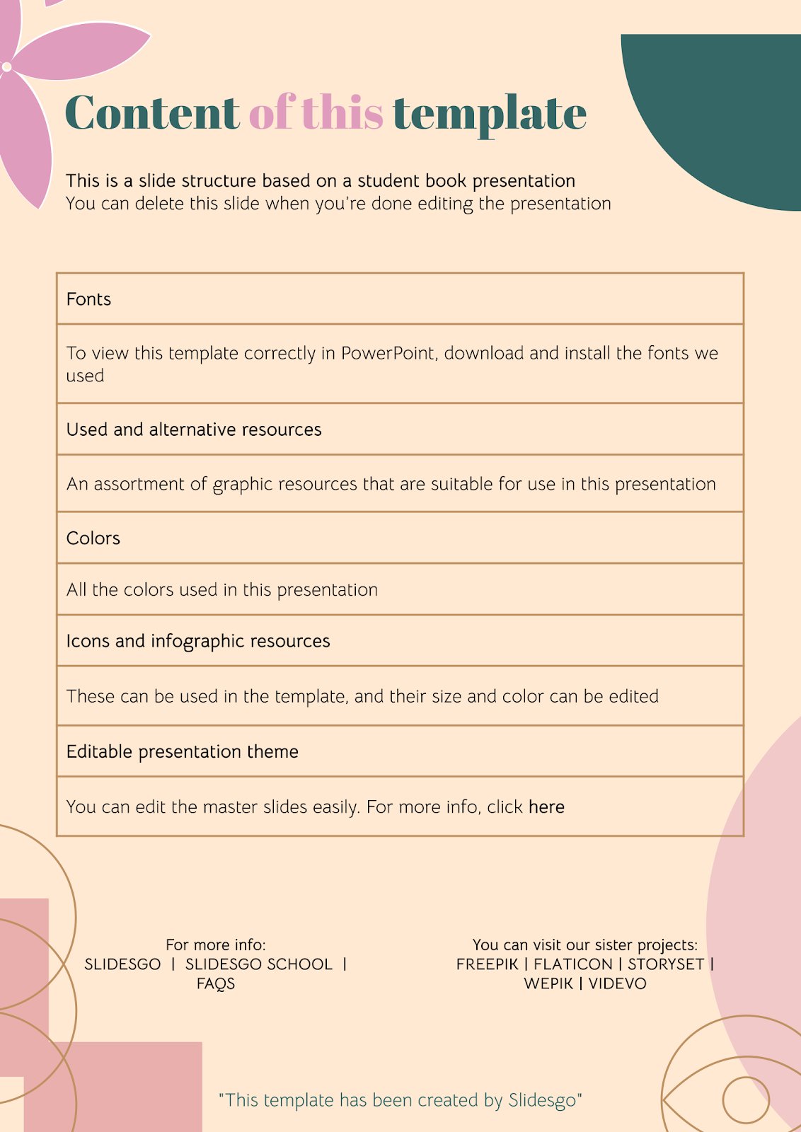 Geometric Abstract Shapes Style Student Book