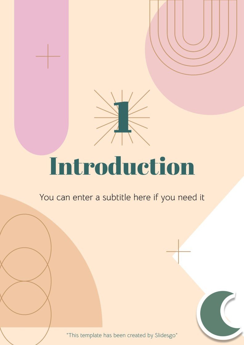 Geometric Abstract Shapes Style Student Book