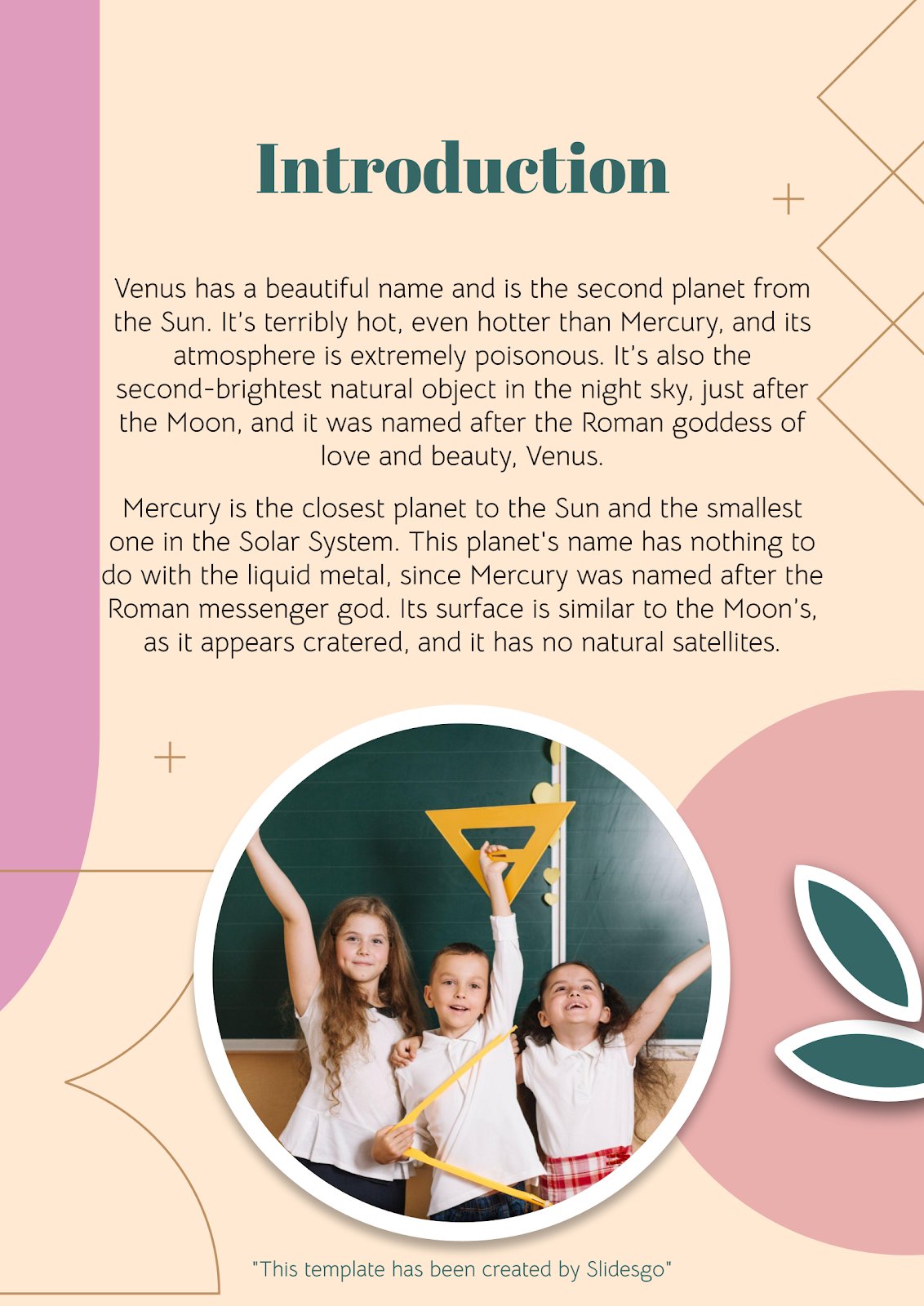 Geometric Abstract Shapes Style Student Book