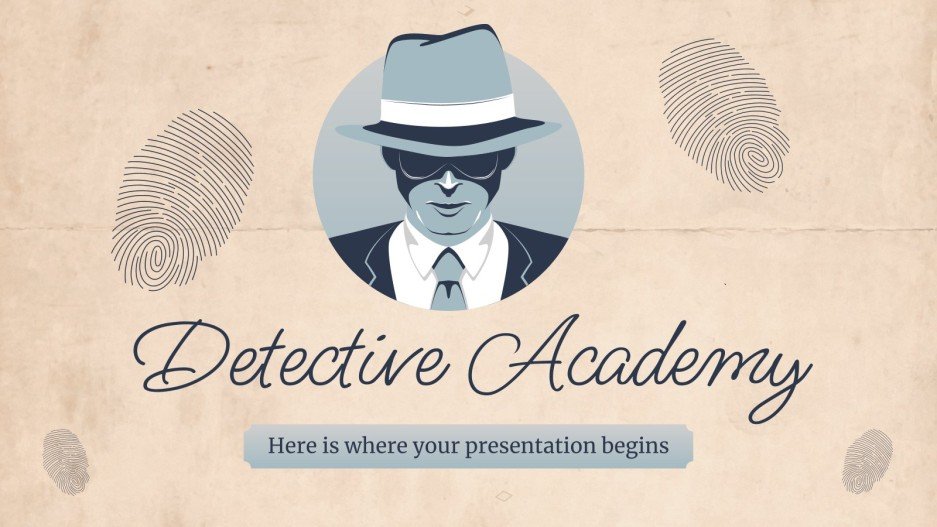 Academia de detectives | Google Slides y PowerPoint