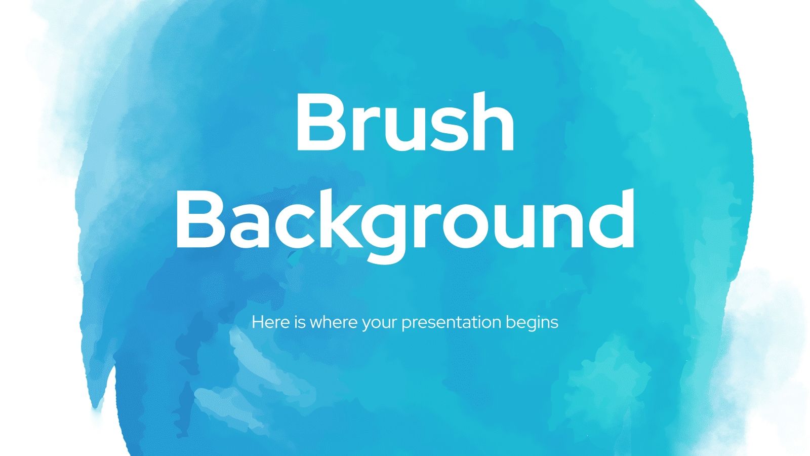 Brush Background Google Slides theme & PowerPoint template