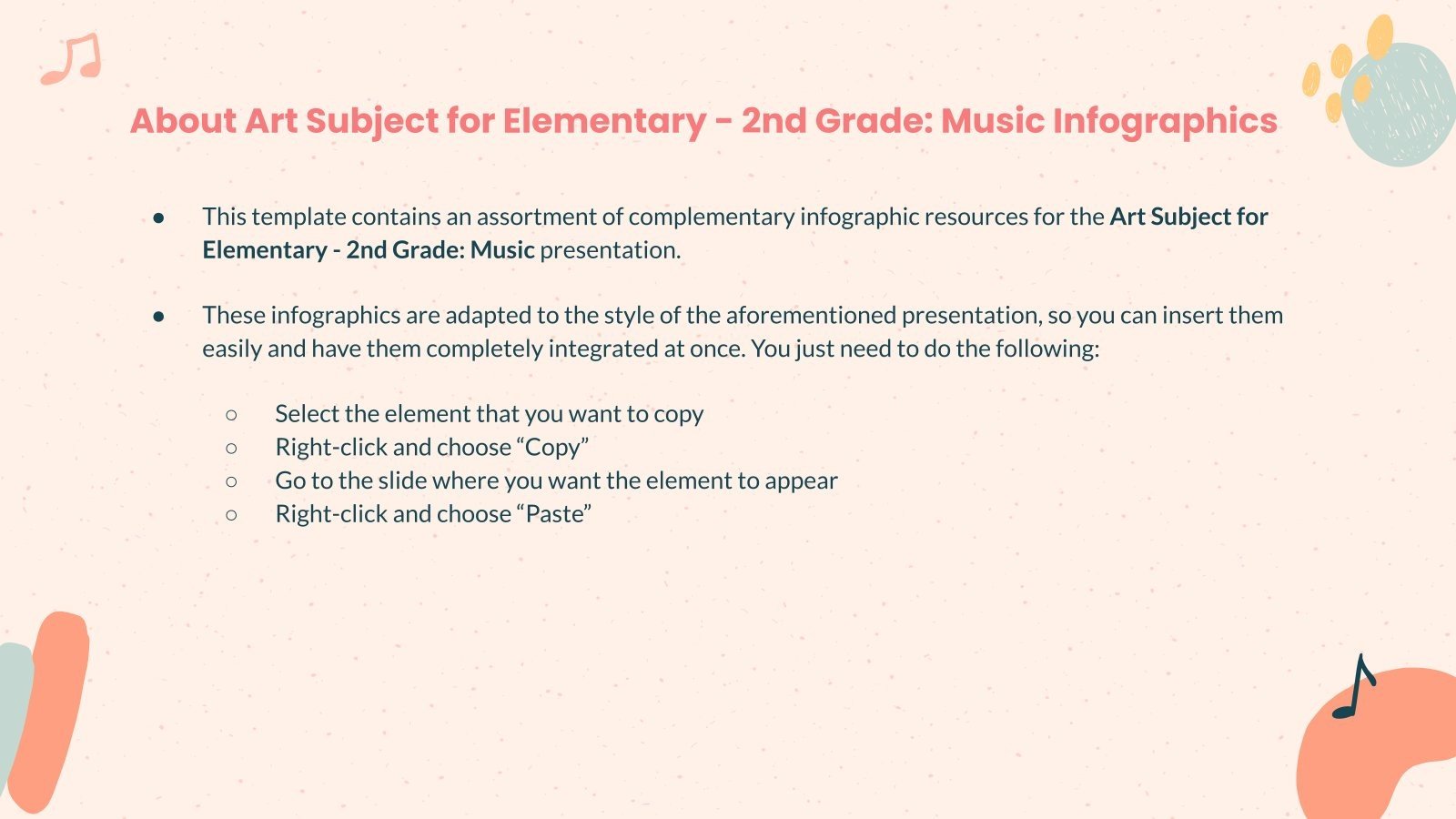 Art for Elementary: Music Infographics | Google Slides & PPT
