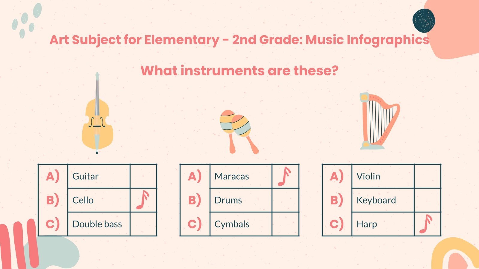 Art for Elementary: Music Infographics | Google Slides & PPT