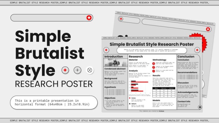 Free Research Posters for Google Slides and PowerPoint