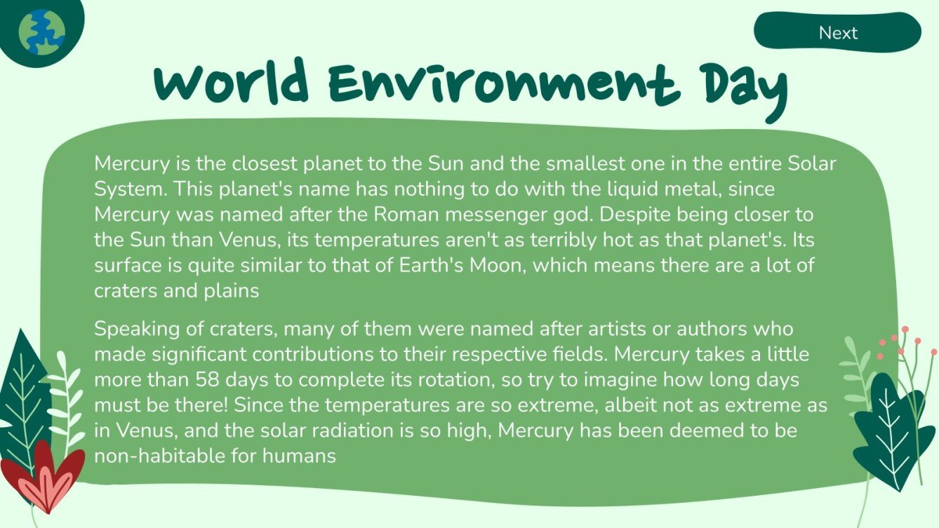 World Environment Day Google Slides and PowerPoint template