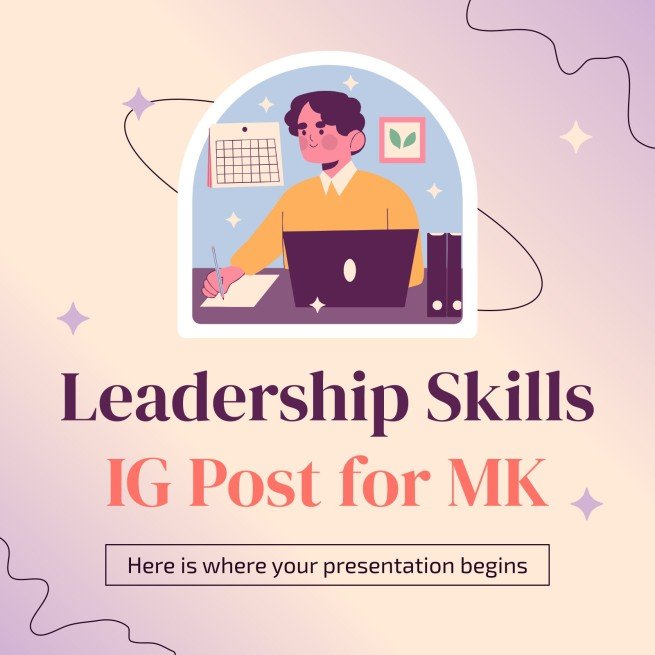 Leadership Skills IG Post for MK | Google Slides & PowerPoint