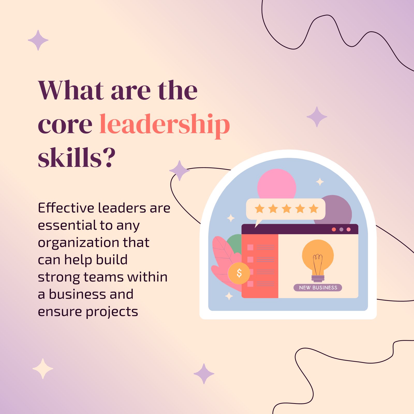 Leadership Skills IG Post for MK | Google Slides & PowerPoint