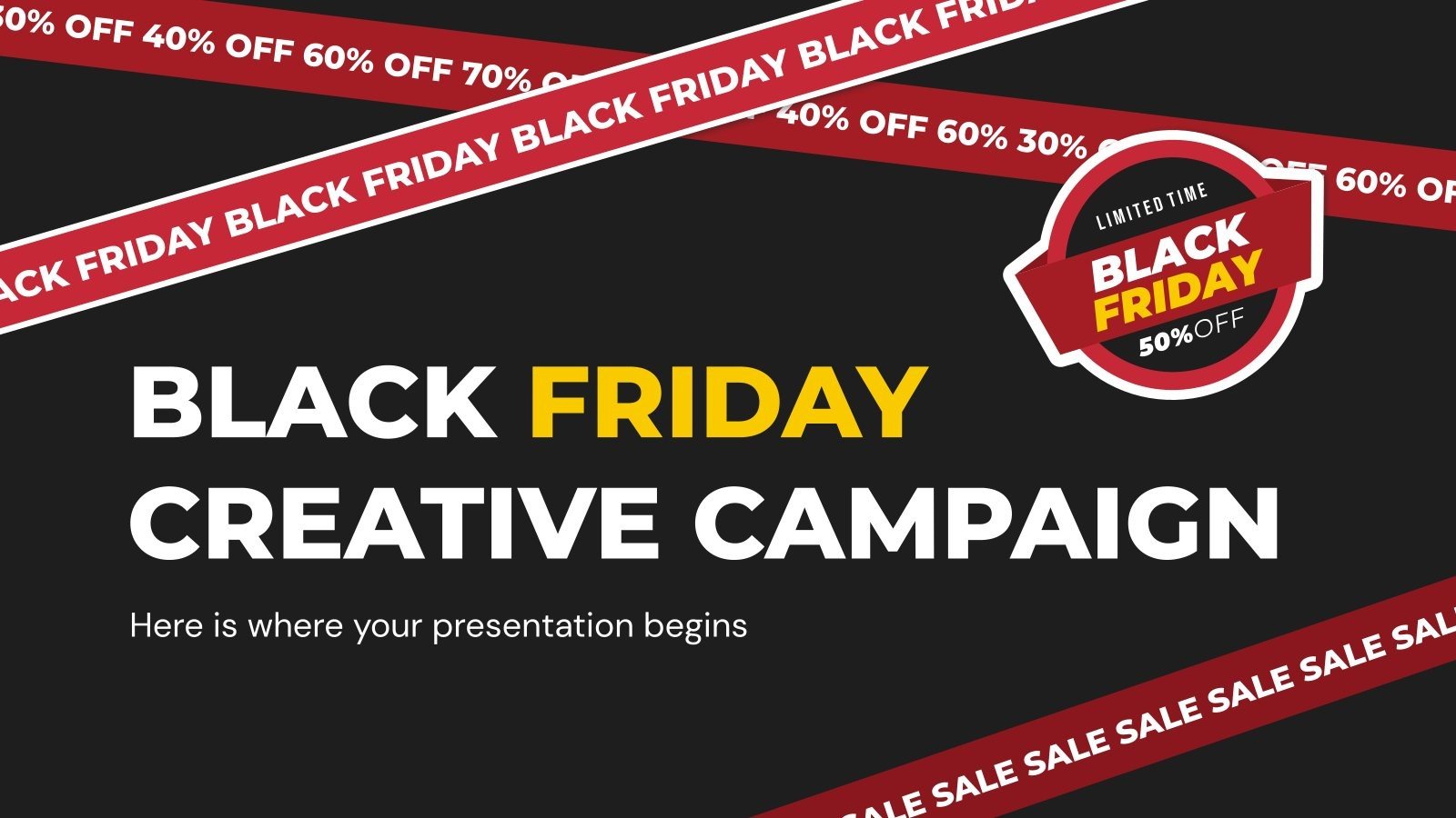 Black Friday Creative Campaign | Google Slides & PowerPoint