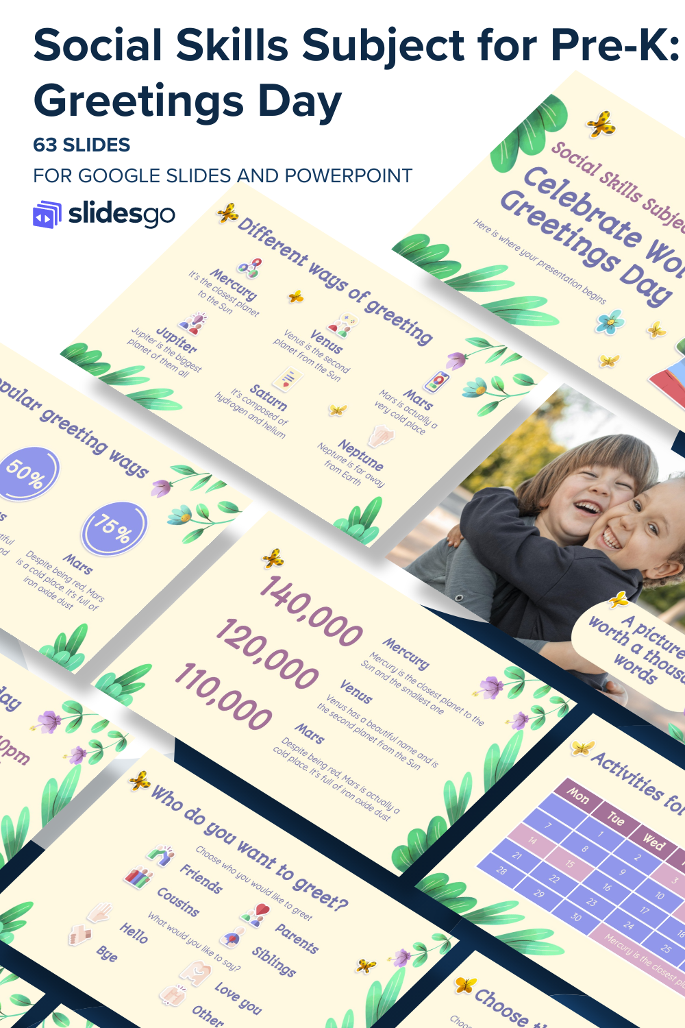 Pre-K: Celebrate World Greetings Day | Google Slides & PPT