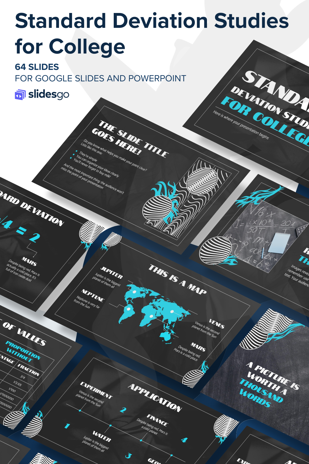 Standard Deviation Studies for College | Google Slides & PowerPoint