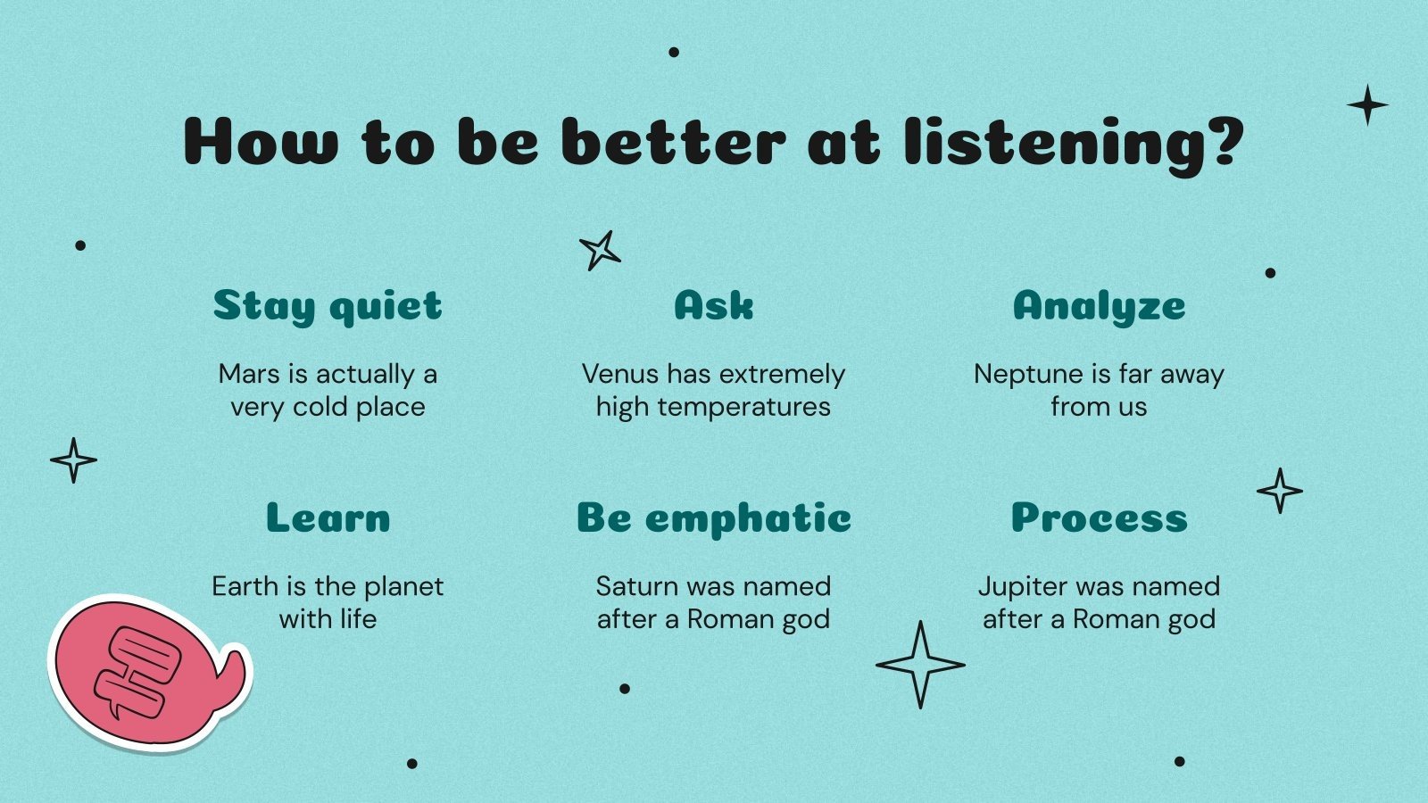 Activities for National Day of Listening for Middle School