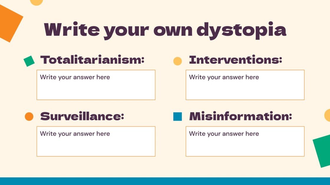 Dystopia and Utopia Class Activities for High School