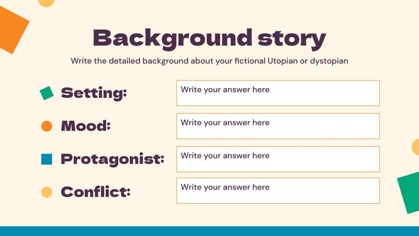 Dystopia and Utopia Class Activities for High School