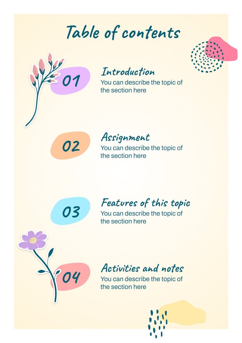 Cottagecore Aesthetic Style Student Book | Google Slides & PPT