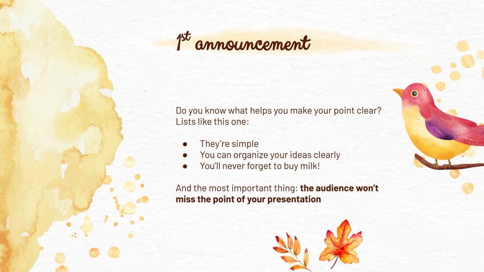 Hello Autumn! | Google Slides theme & PowerPoint template