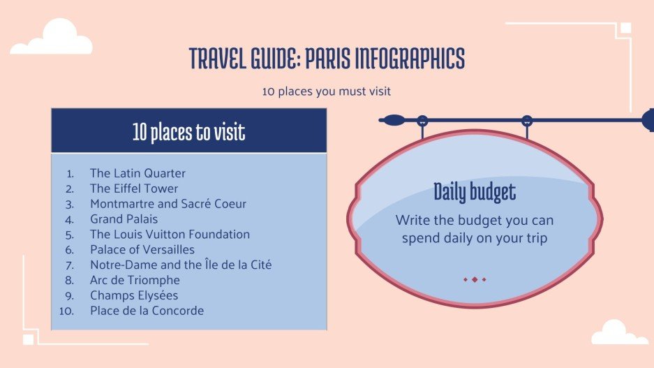 Travel Guide: Paris Infographics | Google Slides & PPT