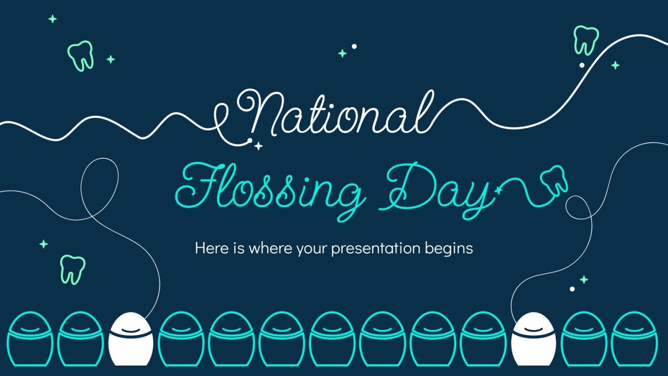 National Flossing Day | Google Slides & PowerPoint