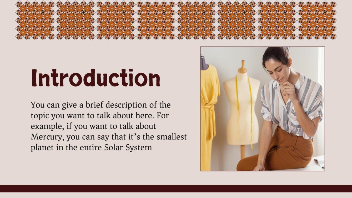Batik Clothes Workshop | Google Slides & PowerPoint template