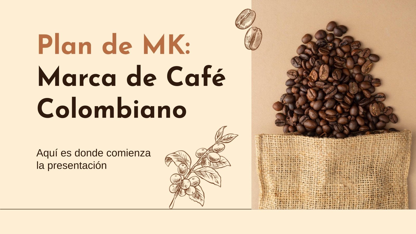 Colombian Coffee Brand MK Plan | Google Slides & PPT