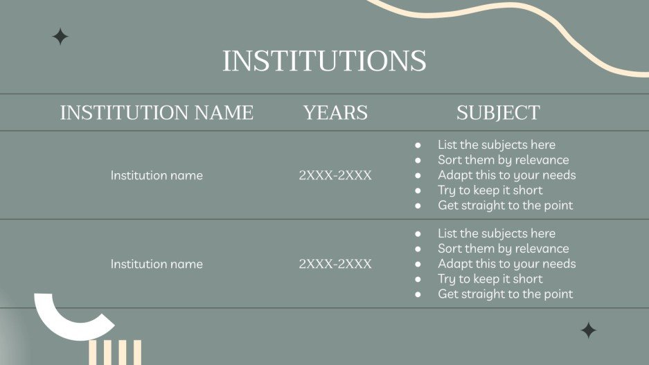 Minimalist Aesthetic CV | Google Slides and PowerPoint