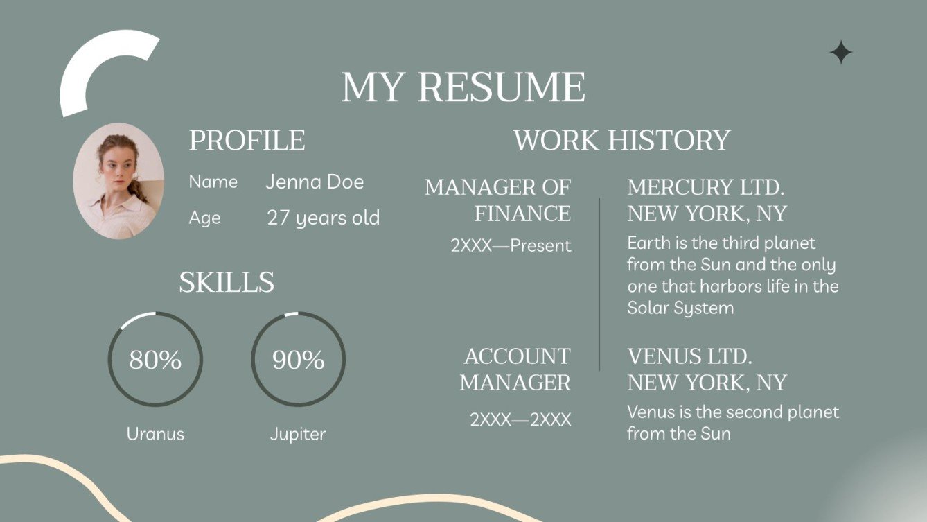 Minimalist Aesthetic CV | Google Slides and PowerPoint