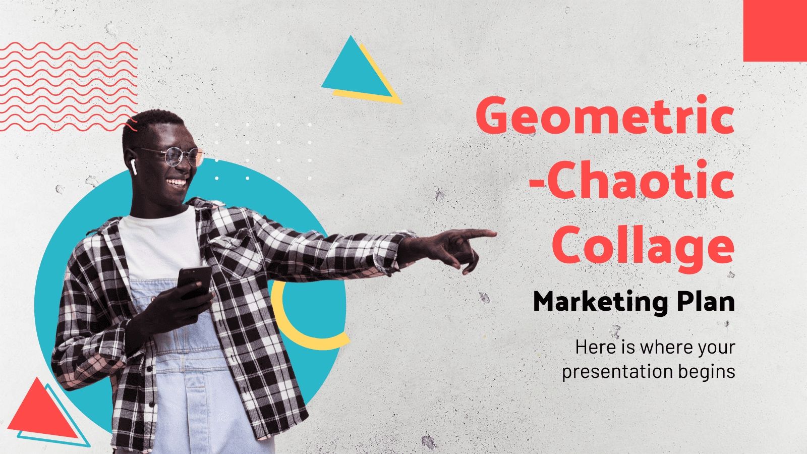 Geometric-Chaotic Collage Marketing | Google Slides & PPT