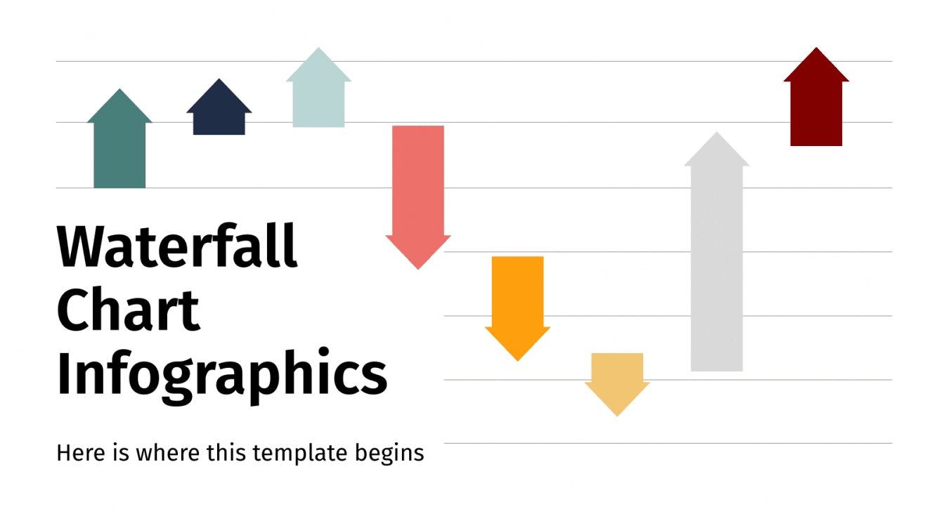 Waterfall Chart Infographics for Google Slides and PowerPoint