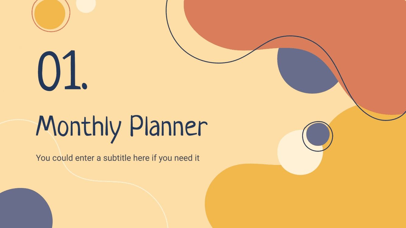 Simple Education Planners & Schedules Google Slides & PPT