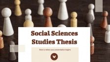 Social Sciences Studies Thesis | Google Slides & PPT theme