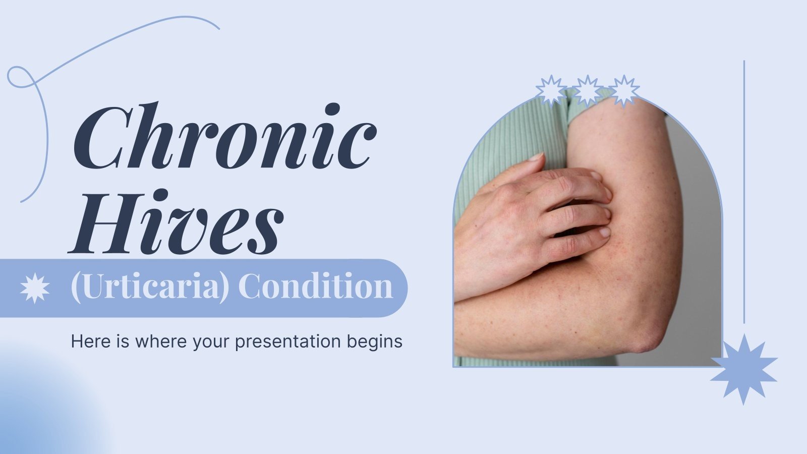Urticária crônica | Modelo do Google Slides e PowerPoint