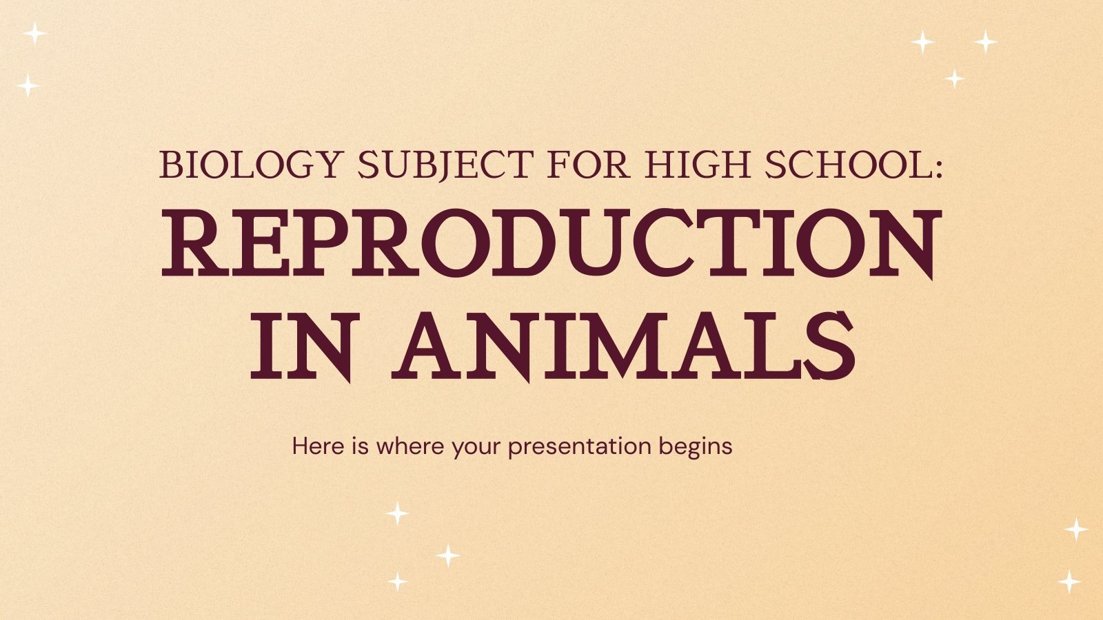 Reproduction in Animals | Google Slides and PowerPoint