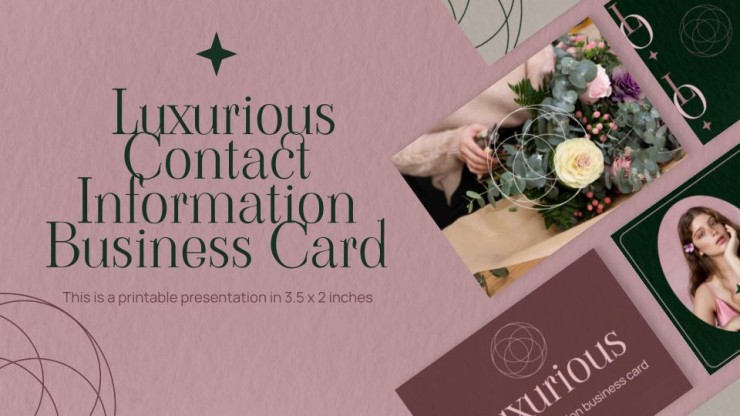 Business Card Structures for Google Slides and PPT