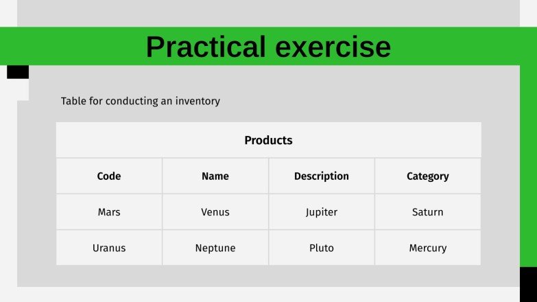 Inventory Management Process Workshop | Google Slides