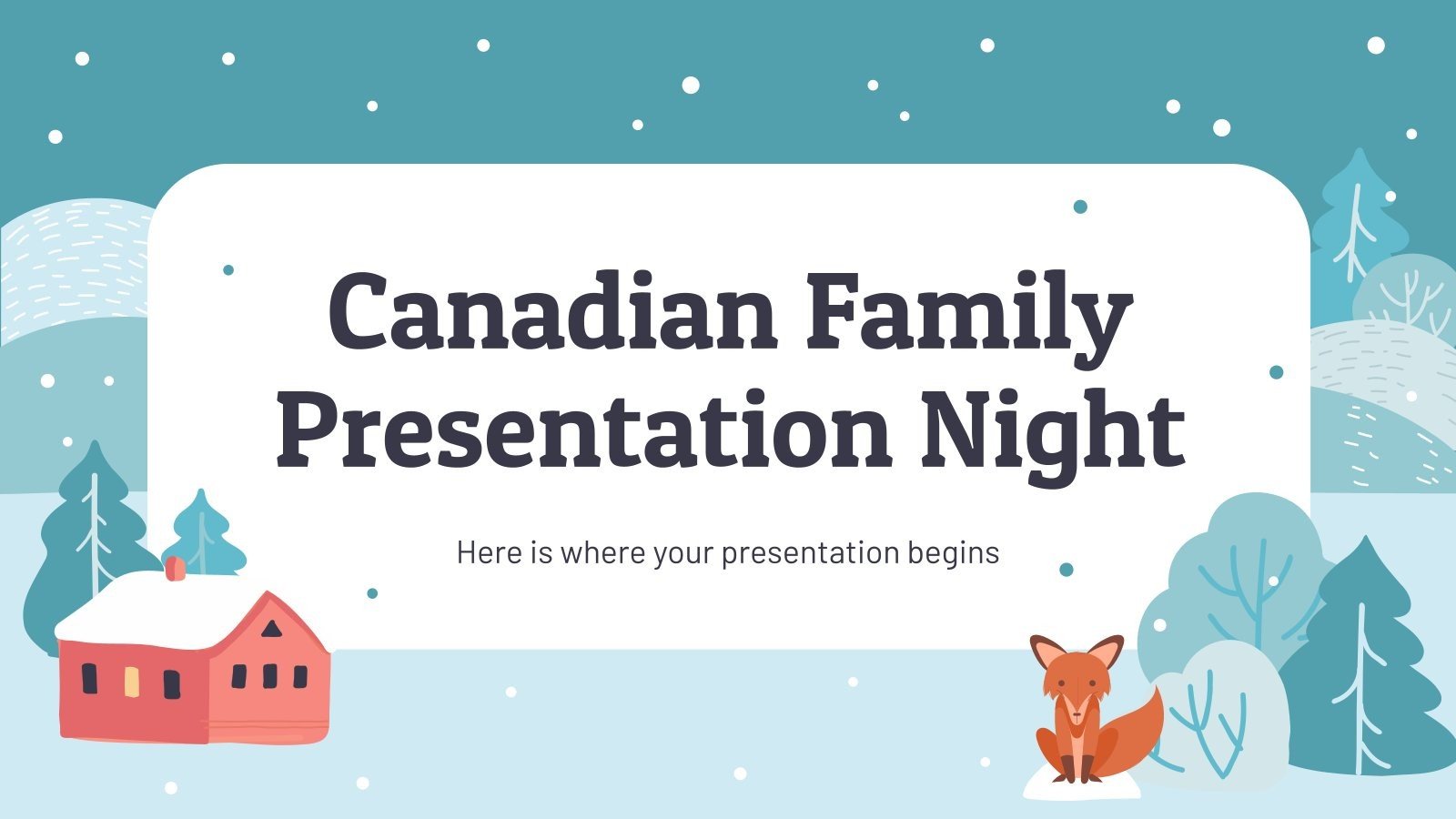 Canadian Family Presentation Night | Google Slides & PPT