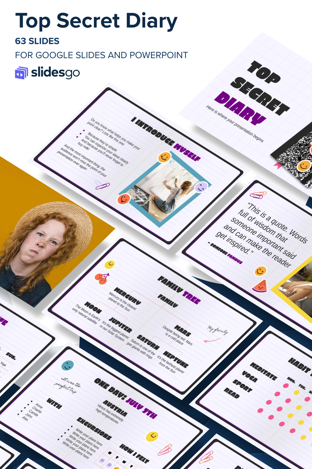 Top Secret Diary | Google Slides & PowerPoint