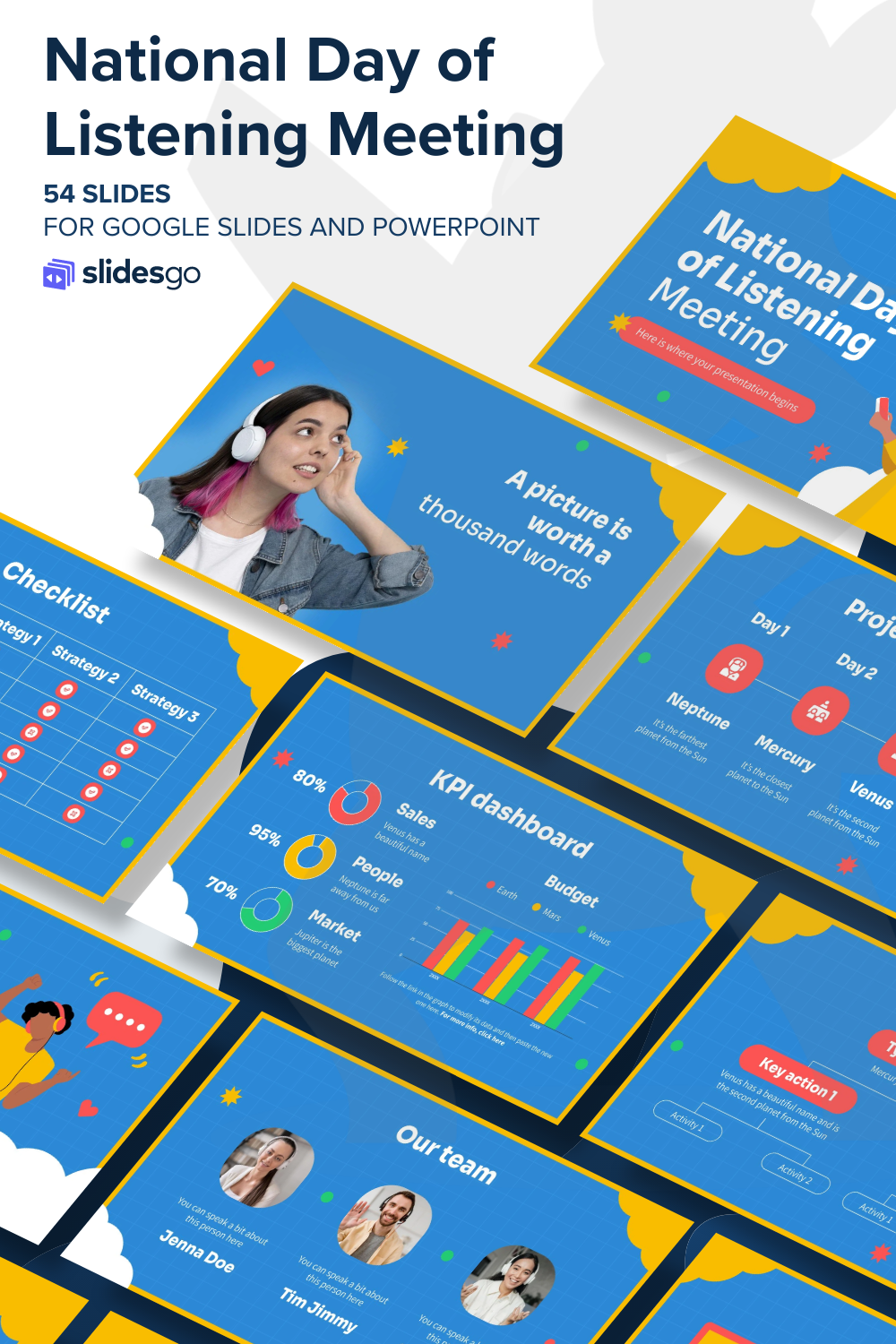 National Day of Listening Meeting | Google Slides & PPT