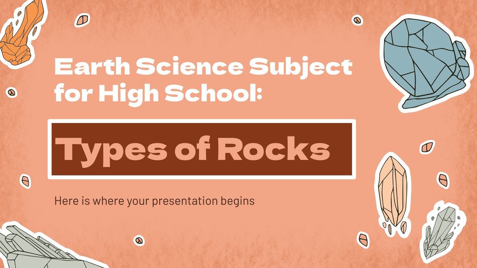 Plantillas gratis de Google Slides y PPT sobre rocas y rock