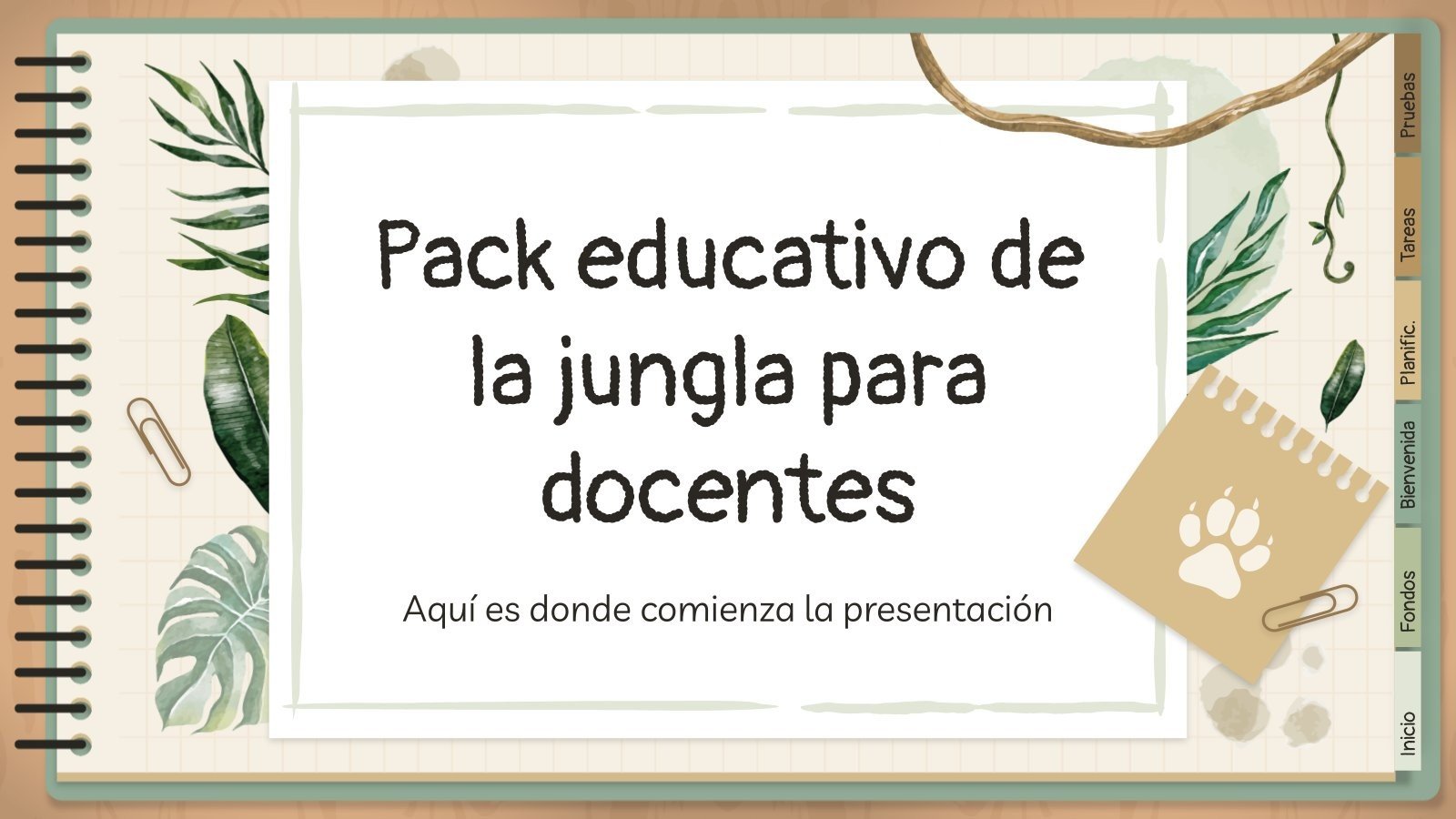 Free Google Slides & PPT templates inspired by the jungle
