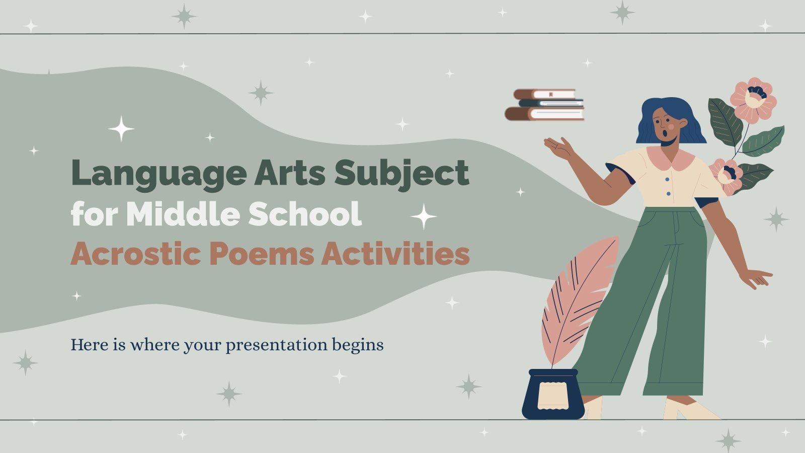 Actividades de poemas acrósticos | Google Slides y PPT