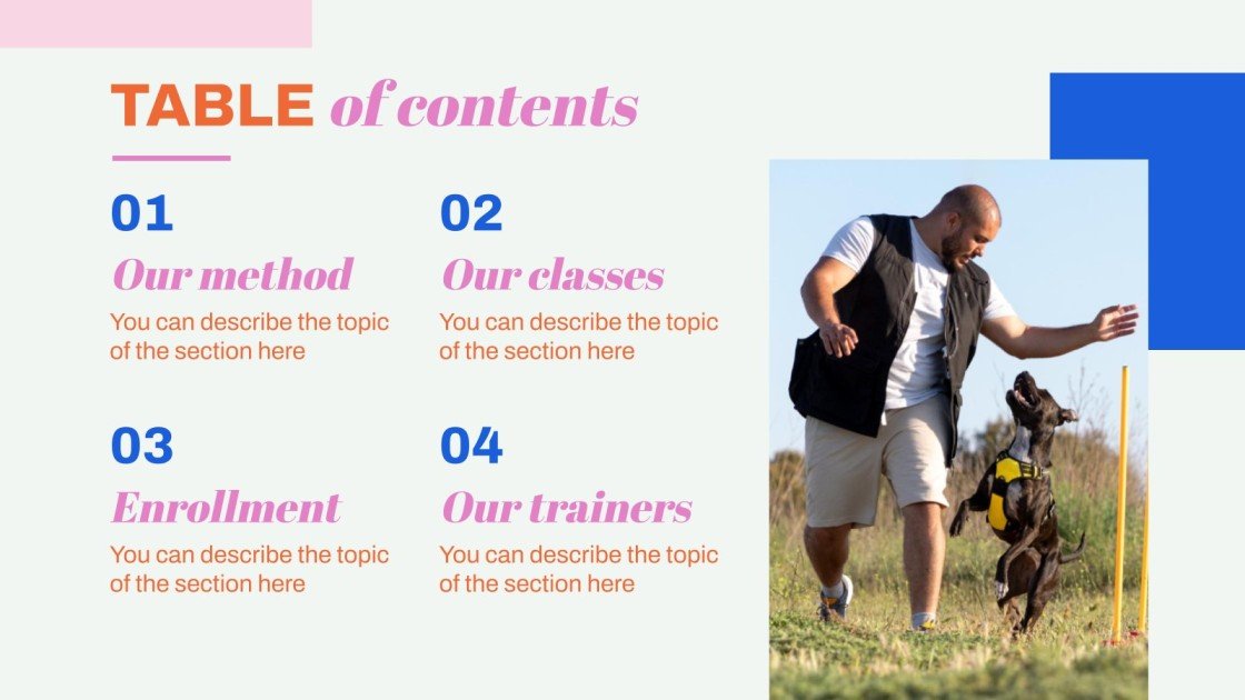 Dogs Obedience School | Google Slides and PowerPoint