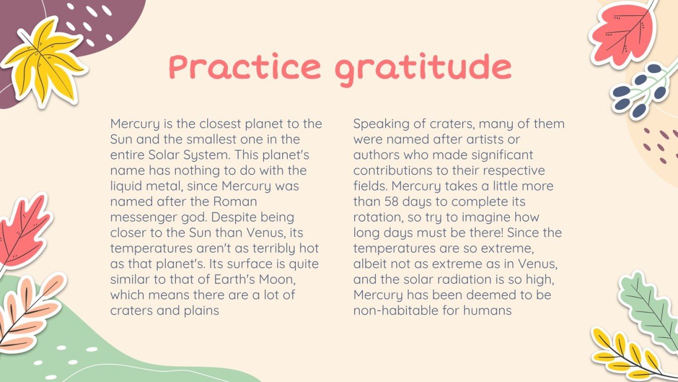 Autumn Leaves Stickers Lesson for Pre-K | Google Slides