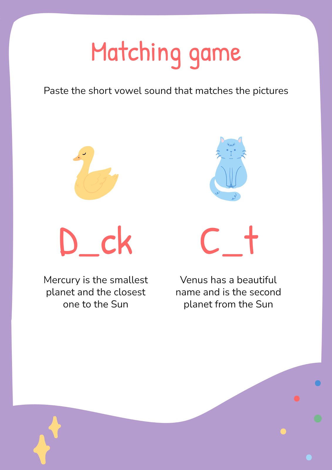 Short Vowel Sorts Activities | Google Slides & PPT