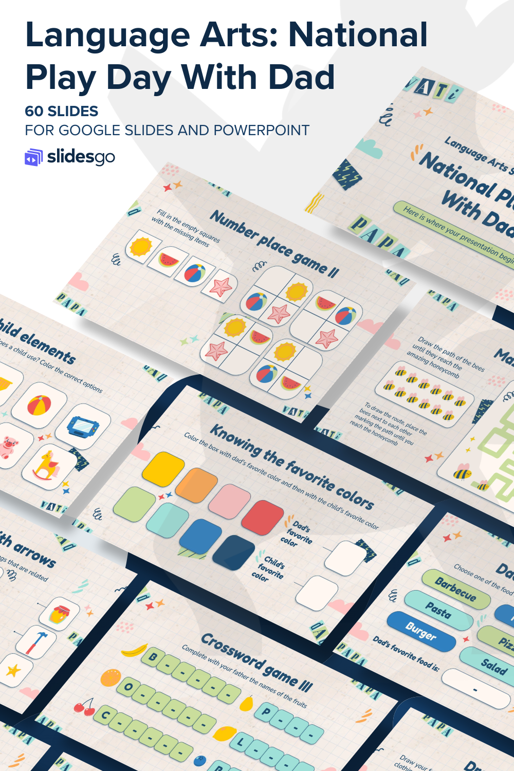 National Play Day With Dad | Google Slides & PPT