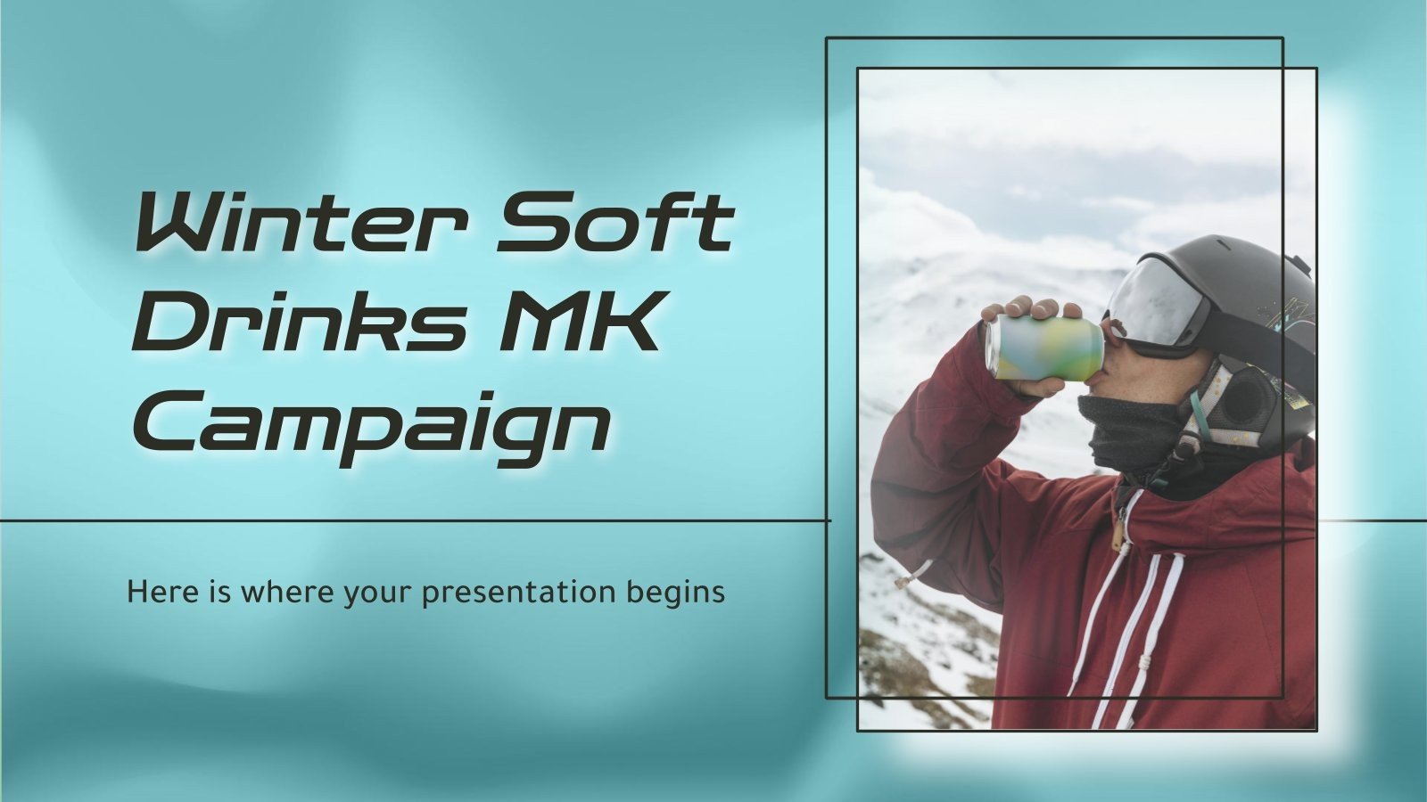 Free templates for Google Slides and PPT about drinks